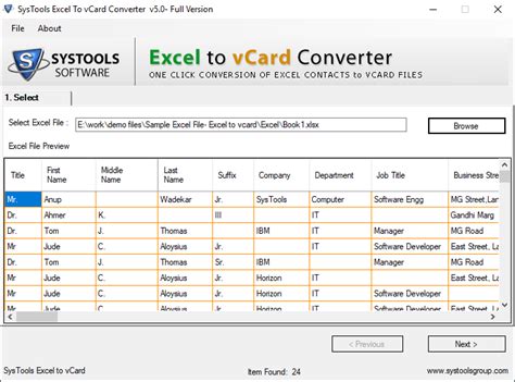 Ms Excel To Vcard Converter Export Xls Xlsx Csv Contacts To Vcf