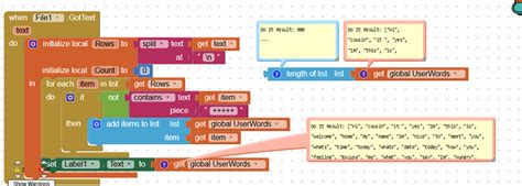 having issues with nested lists mit app inventor help mit app