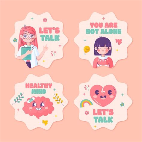 평면 디자인 심리학자 브로셔 무료 벡터