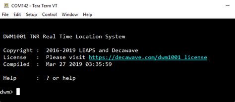 how to read output from dwm simple ultra wideband qorvo tech forum