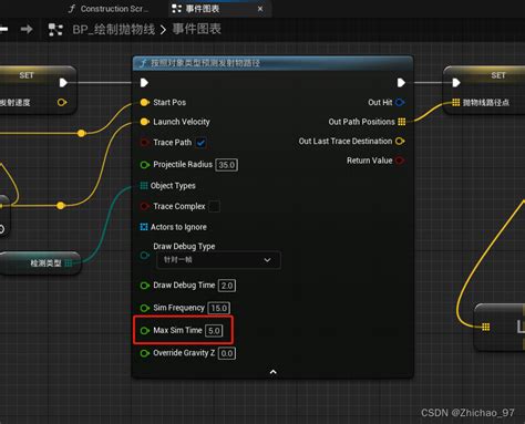 【ue】绘制抛物线并投射物体ue5 抛物线 Csdn博客