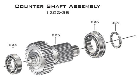 Countershaft Assy 10444 593 1202 The Gear Centre Heavy Light