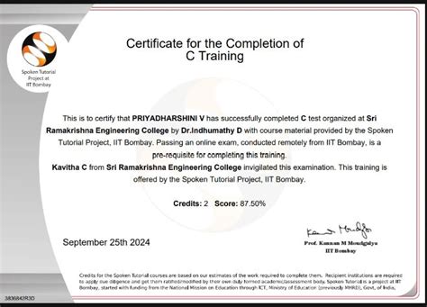 Priyadharshini Vijayakumar On Linkedin Excited To Have Successfully