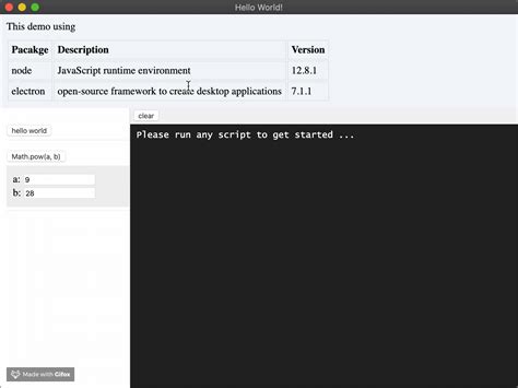 Invoking Python Scripts Using Electron Relectronjs