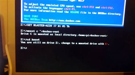 Raspberry Pi DOSBox YouTube