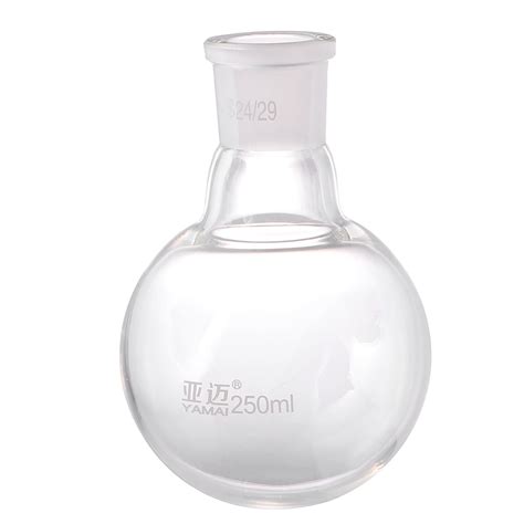 Lotatory 1pc Single Neck Round Bottom Boiling Flask Heating Distillation Reaction Flask Organic