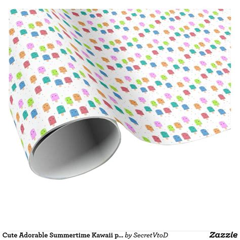 Cute Summertime Popsicle Wrapping Paper