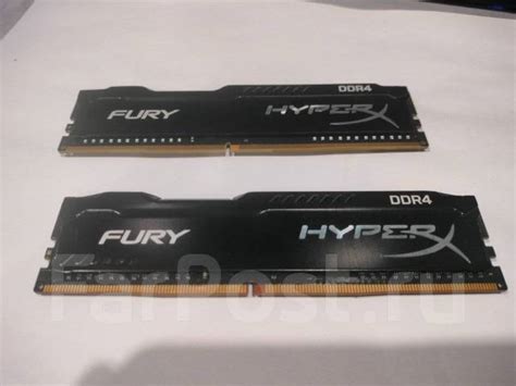 Комплект оперативной памяти Kingston Hyperx Fury Ddr4 2х8gb 2400МГц 16 гб б у в наличии Цена