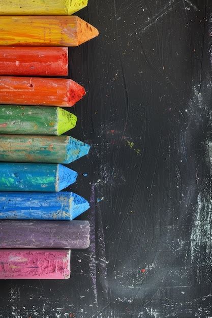 Premium Photo A Stack Of Colored Chalkboards With Different Colors