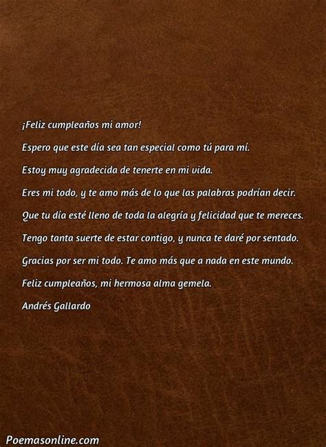 Cinco Poemas De Feliz Cumplea Os Amor Poemas Online