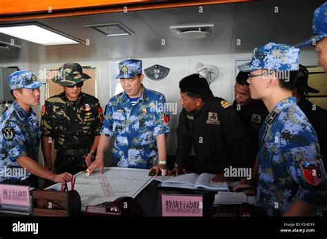 Aboard Lanzhou Warship Chinese Missile Destroyer Lanzhou In The