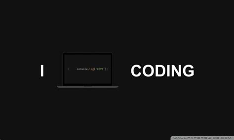 Love Coding 4K UHD Wallpaper For UltraHD Desktop And TV Widescreen And UltraWide Display