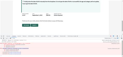 Uncaught Type Error Razorpay Is Not A Constructor Issue Razorpay Razorpay Woocommerce