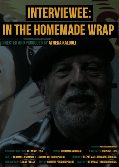interviewee in the homemade wrap short 2019 imdb