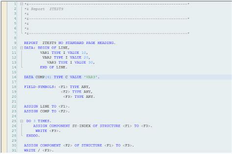 Sap Abap Tech How To Use Field Symbols In Abap Program