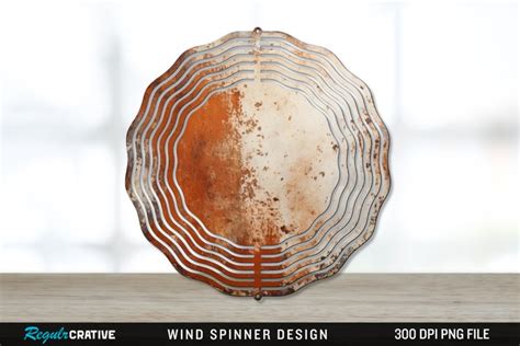 Rust Wind Spinner Sublimation Png Design