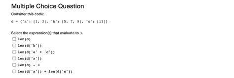 solved multiple choice question consider this code d