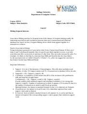 BTCS504A Unit IV Notes Data Analytics Docx Kalinga University Department Of Computer Science