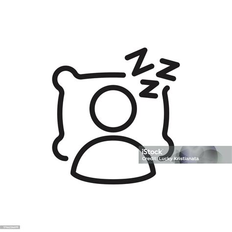 코골이 벡터 아이콘입니다 Zzz 디자인으로 자고있는 사람 People Sleep 아이콘 아이콘에 대한 스톡 벡터 아트 및 기타