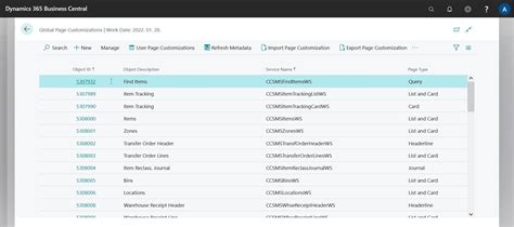 Global And User Page Customizations Mobile Solution