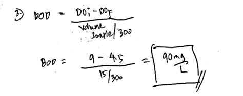 Solved Example Seeded Bod Calculation Calculate The Bod Of A