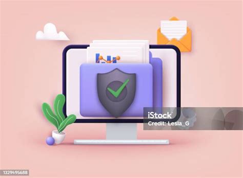 종이 문서 액세스 및 개인 잠금 장치가 있는 기밀 파일 폴더를 보호합니다 3d 벡터 일러스트레이션 3차원 형태에 대한 스톡 벡터 아트 및 기타 이미지 Istock