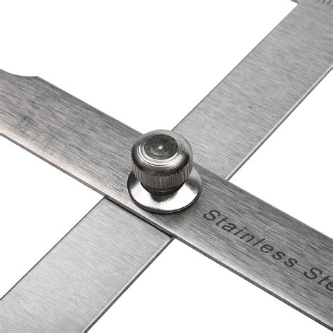 Luban Stainless Steel 180 Degree Protractor Angle Vicedeal