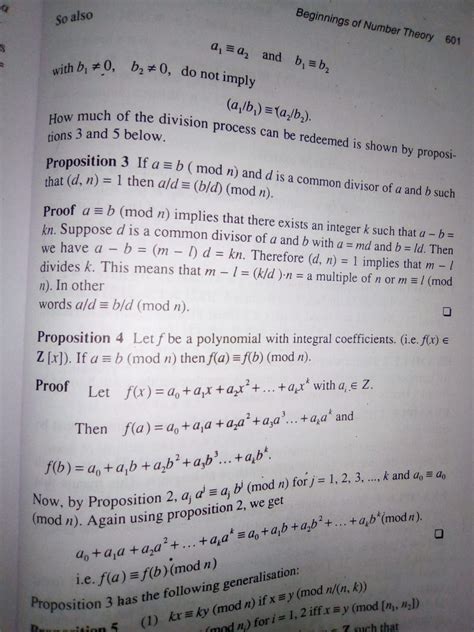 modular arithmetic number theory problem with proofs mathematics