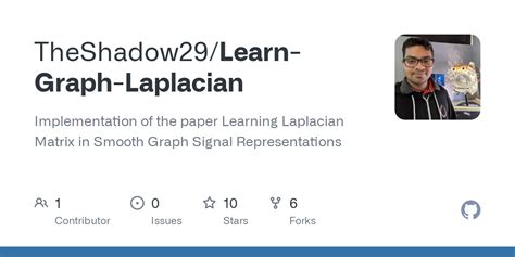Github Theshadow Learn Graph Laplacian Implementation Of The Paper Learning Laplacian