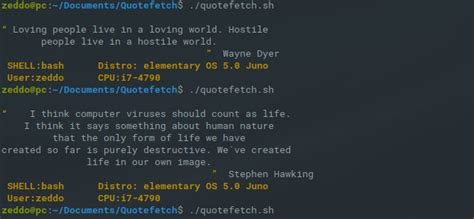 Oc Ive Created This Quote Fetch Script Runixporn
