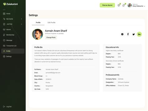 zaialumni alumni association laravel script alumni management