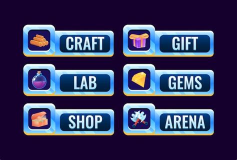 Premium Vector Set Of Gui Space Frame Panel Icon For Game Ui Asset Elements