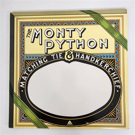 Monty Python Matching Tie And Handkerchief Lp 1975 Arista Ab 4039 Cheese Shop Ebay