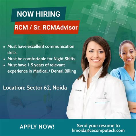 Rcmadvisor Seniorrcmadvisor Hiringnow Rcmadvisor Noidajobs Revenuecyclemanagement