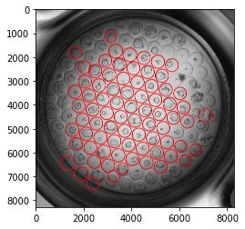 Python OpenCV Hough Circle Transform Doesn T Detect Most Circles Stack Overflow