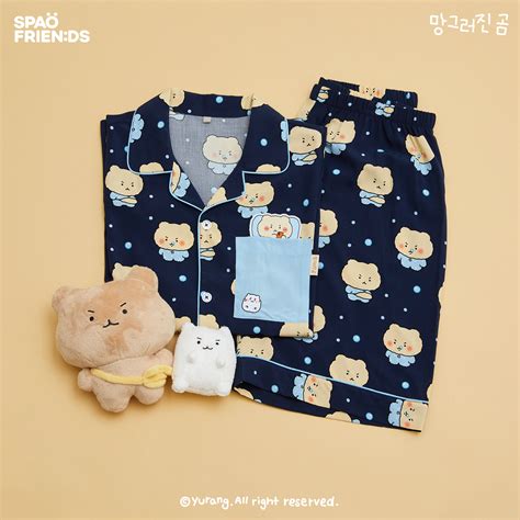 남녀공용 망그러진 곰 망고미 하고픈거 다 해 잠옷navyspppd37u02 이랜드몰