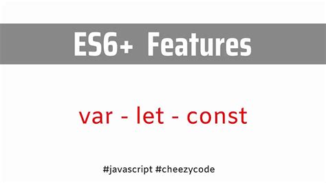 Let Vs Const Es6 Features Javascript Tutorial In Hindi Youtube