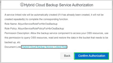how to configure alibaba cloud hybrid backup recovery to backup objects