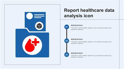 Report Healthcare Data Analysis Icon Ppt Powerpoint