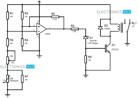 Comparator Question About Thermostat Circuit Electrical Engineering