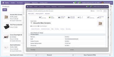 Odoo Display Pricelist Price On Products WebKul