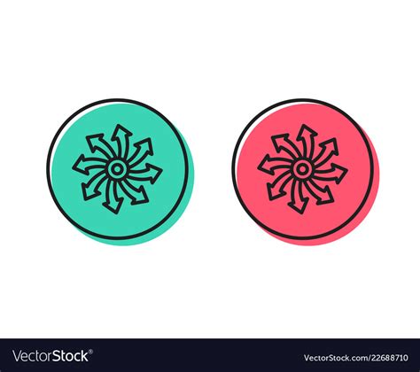 Versatile Line Icon Multifunction Sign Royalty Free Vector