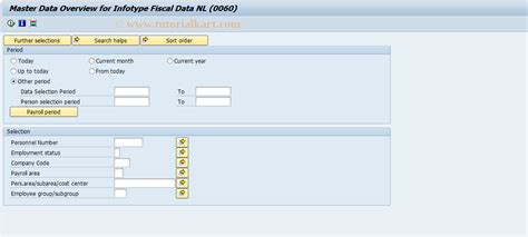 S AHR SAP Tcode Overview Master Data Infotype