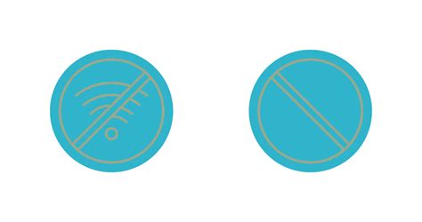 No Wifi And Prohibited Icon Vector Art At Vecteezy