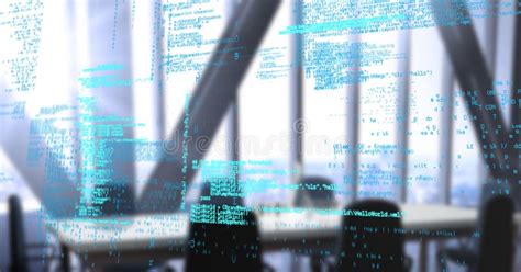 Blue Code Screen Software Development Background Coding Stock Image Image Of Background