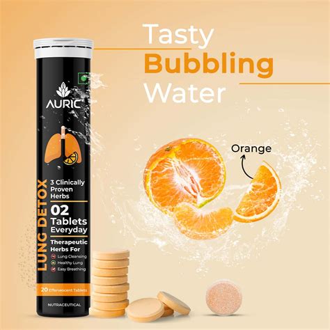 Buy Lung Detox Effervescent Tablet Drop Fizz And Drink Pack Of 80 Tablet