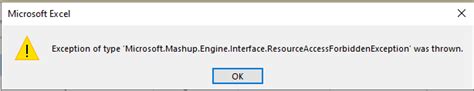 exception of type microsoft mashup engineterfa microsoft