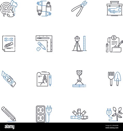 Digital Marketing Line Icons Collection Seo Social Media Analytics Email Content Ppc