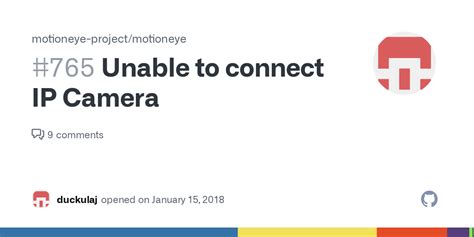 Unable To Connect Ip Camera · Issue 765 · Motioneye Projectmotioneye