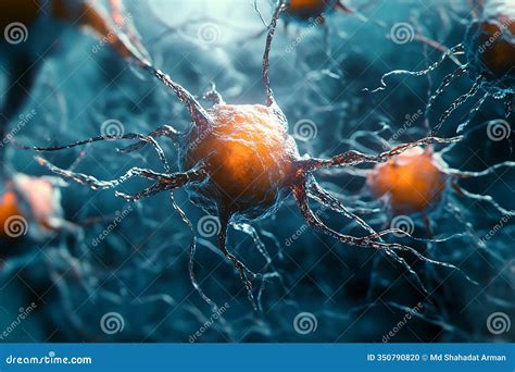 A Neuron The Basic Unit Of The Nervous System Is Shown With Its Dendrites And Axon The Neuron